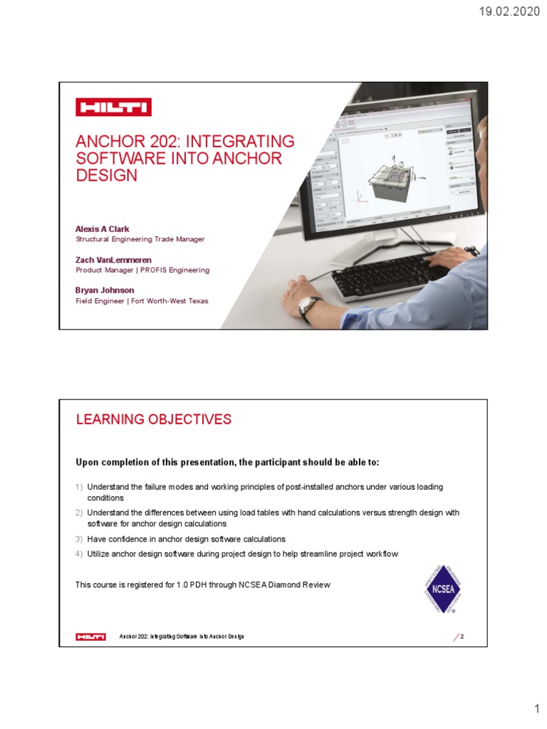 Anchor 202 Integrating Software Into Anchor Design Handouts | PDF ...