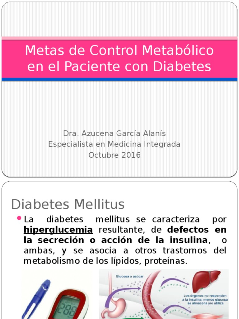 Metas de Control Metabólico GAM | PDF | Diabetes | Obesidad
