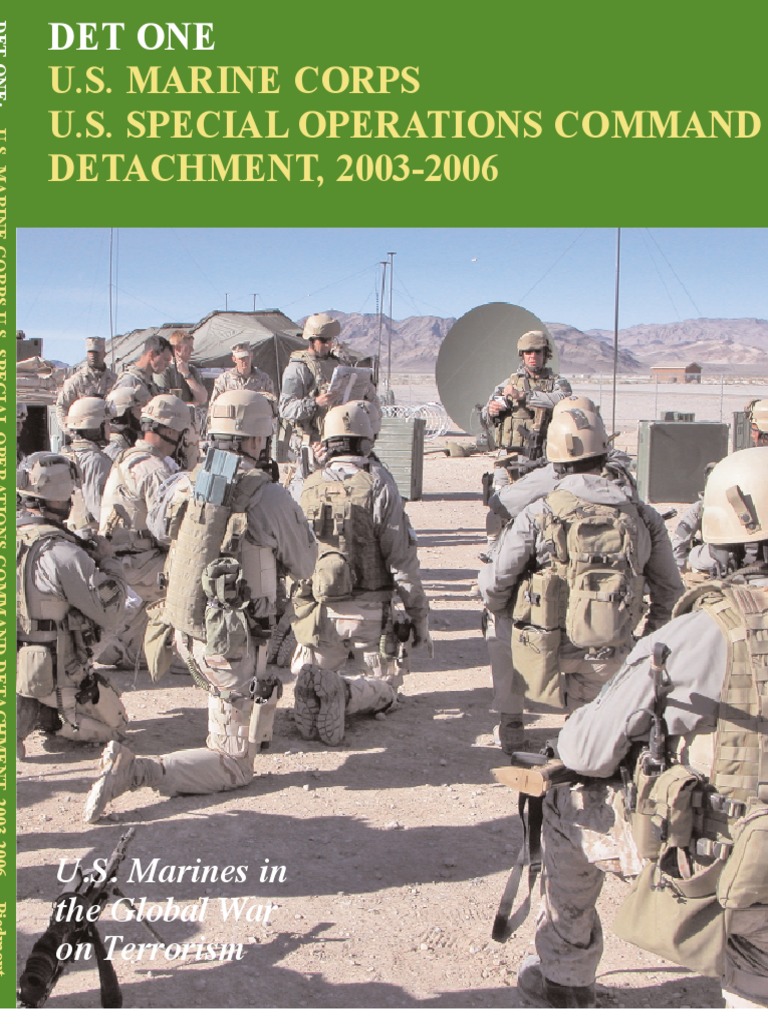 Det One | PDF | United States Marine Corps | United States Special ...