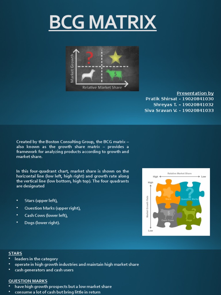 BCG Matrix | PDF | Pepsi Co | Business Economics