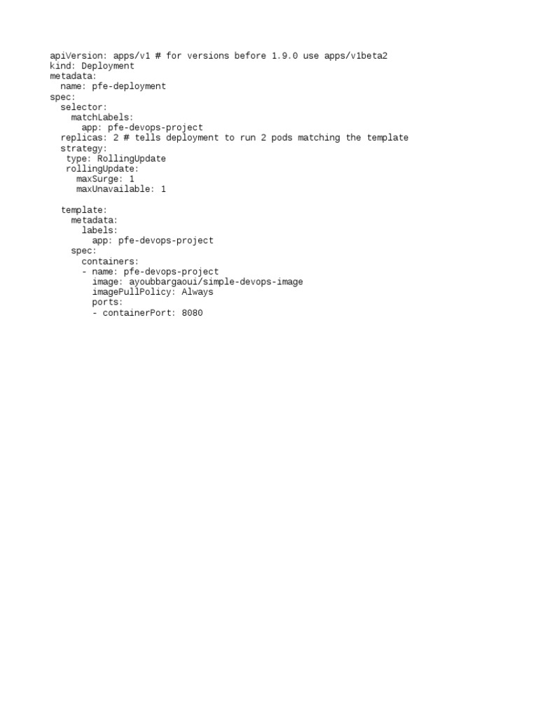 Pfe Deploy (Kubernetes) | PDF
