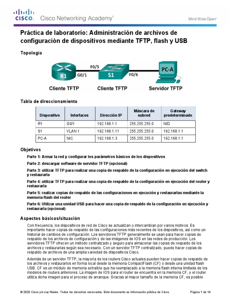 10 3 1 10 Lab Managing Device Configuration Files Using Tftp Flash
