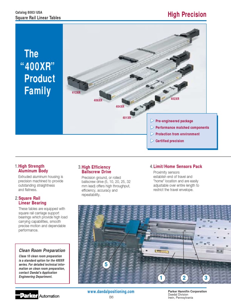 The "400XR" Product Family: High Precision | PDF | Electric Motor ...