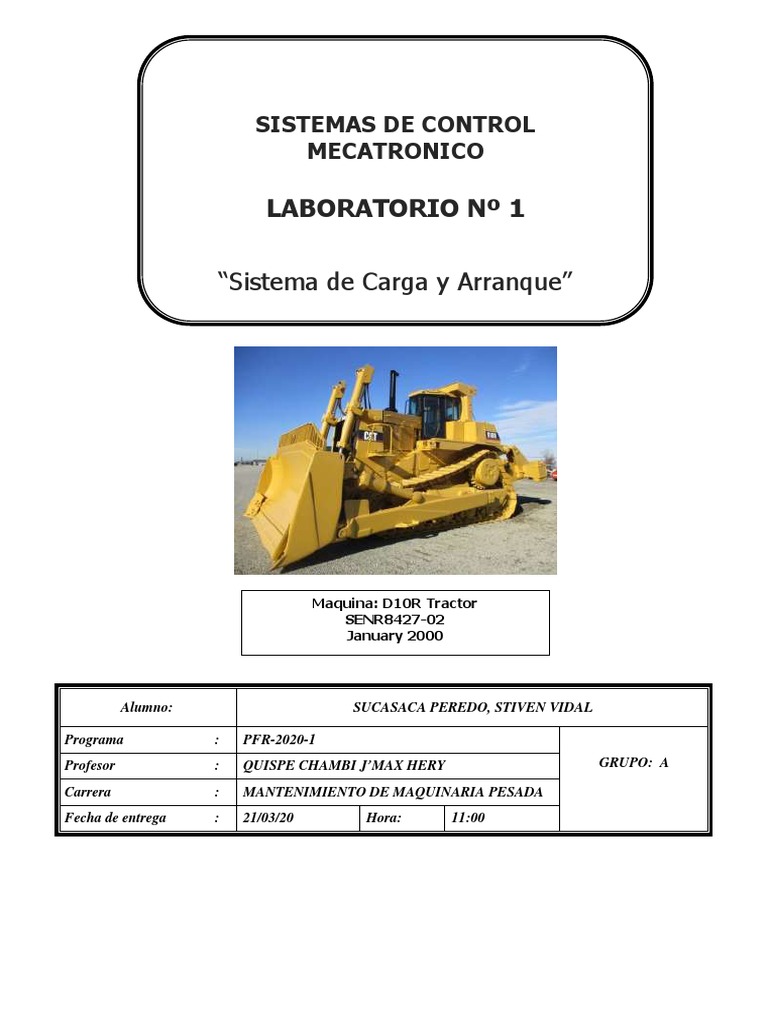 Sistema de Arranque y Carga Del D10R | PDF