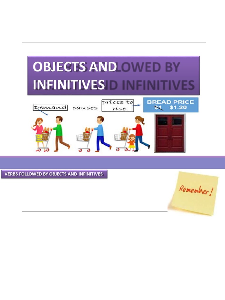 Verbs with Objects and Infinitives | PDF | English Language | Object ...