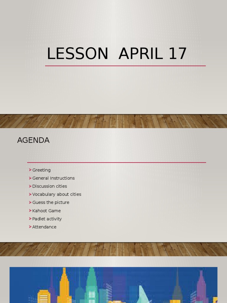City Discussion Lesson Plan | PDF