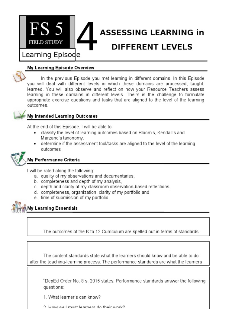 Assessing Learning with Marzano's Taxonomy | PDF | Educational ...
