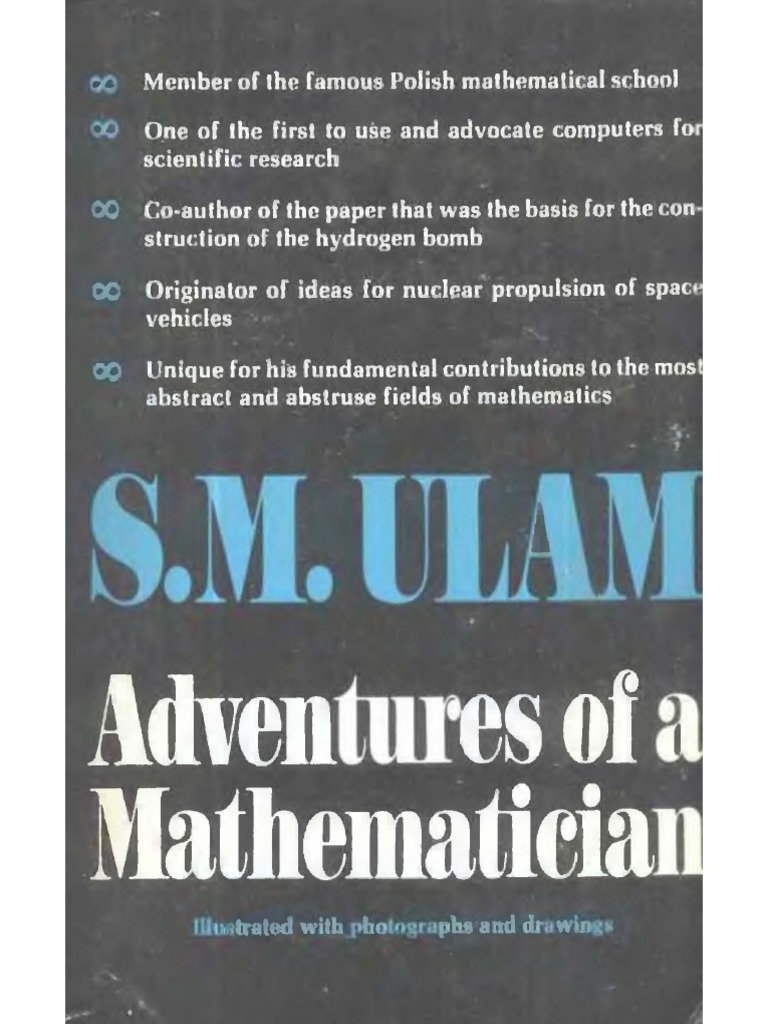 Stanislaw M Ulam - Adventures of A Mathematician-Scribner (1976) PDF | PDF