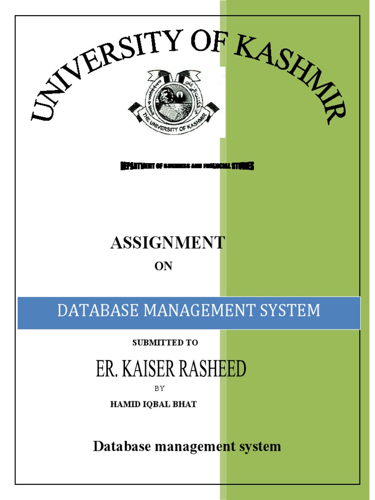It Assignment Dbms | PDF | Databases | Relational Database It Assignment Dbms | PDF | Databases | Relational Database
