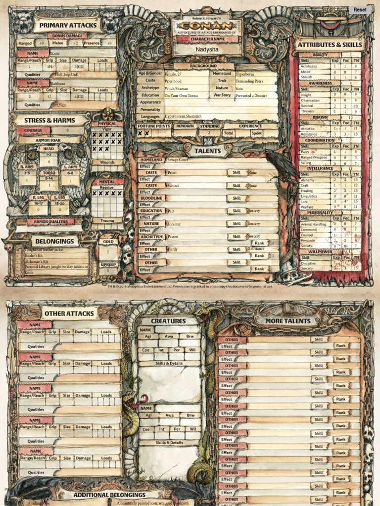 Conan - Character - Conan RPG) | Download Free PDF | Supernatural ...