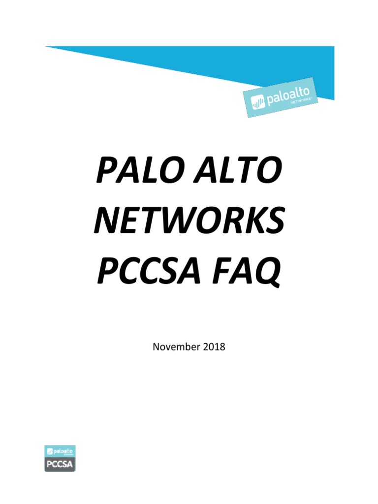 Palo Alto Networks Pccsa Faq: November 2018 | Download Free PDF ...