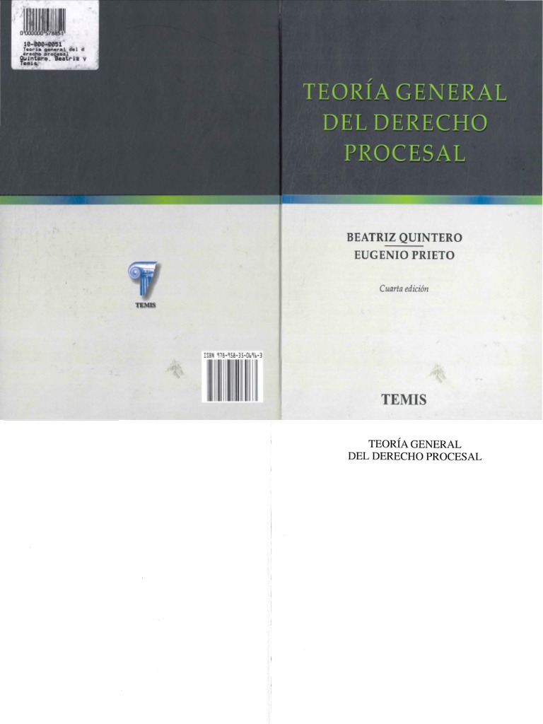 Teoría General Del Derecho Procesal - Beatriz Quintero PDF | PDF | Ley procesal | Jurisdicción