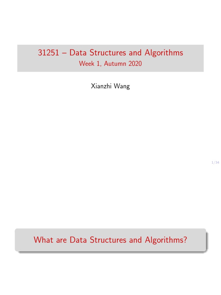 Data Structures And Algorithms Week 1 Lecture Pdf Pointer Computer Programming C