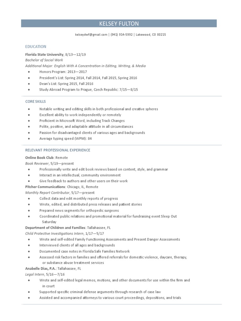 Weebly Resume | PDF