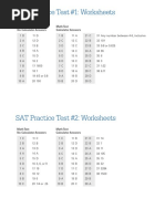 Sat Answer Key For Practice Test 2 | PDF | Standardized Tests | Tests