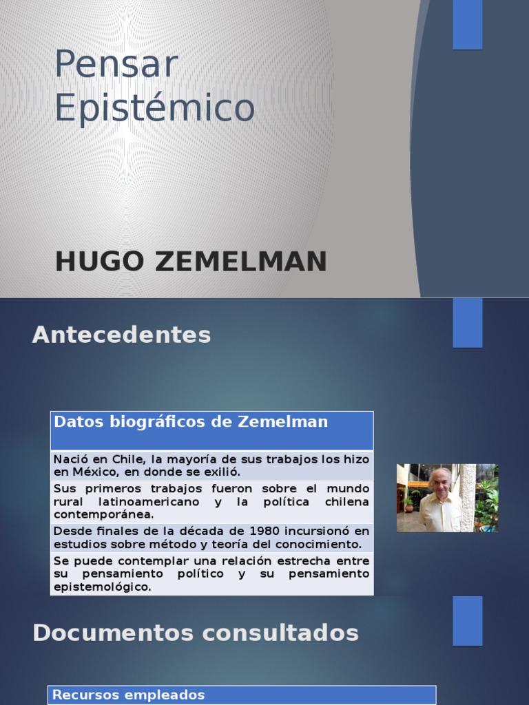Zemelman | PDF | Realidad | Conocimiento