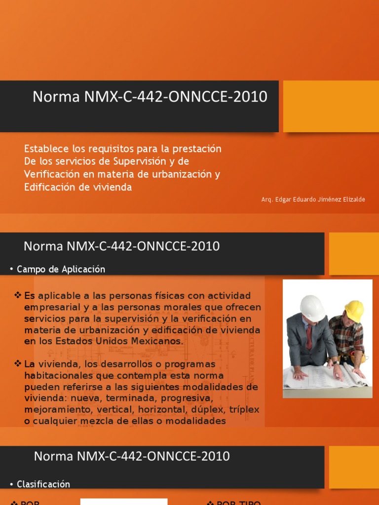 Norma NMX C 442 ONNCCE 2010 Arq. Edgar J | PDF | Gobierno | Business