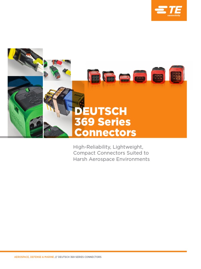 Deutsch 369 Series Connectors: High-Reliability, Lightweight, Compact ...