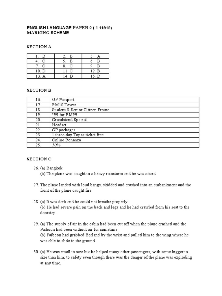 English Language Paper 2 | PDF