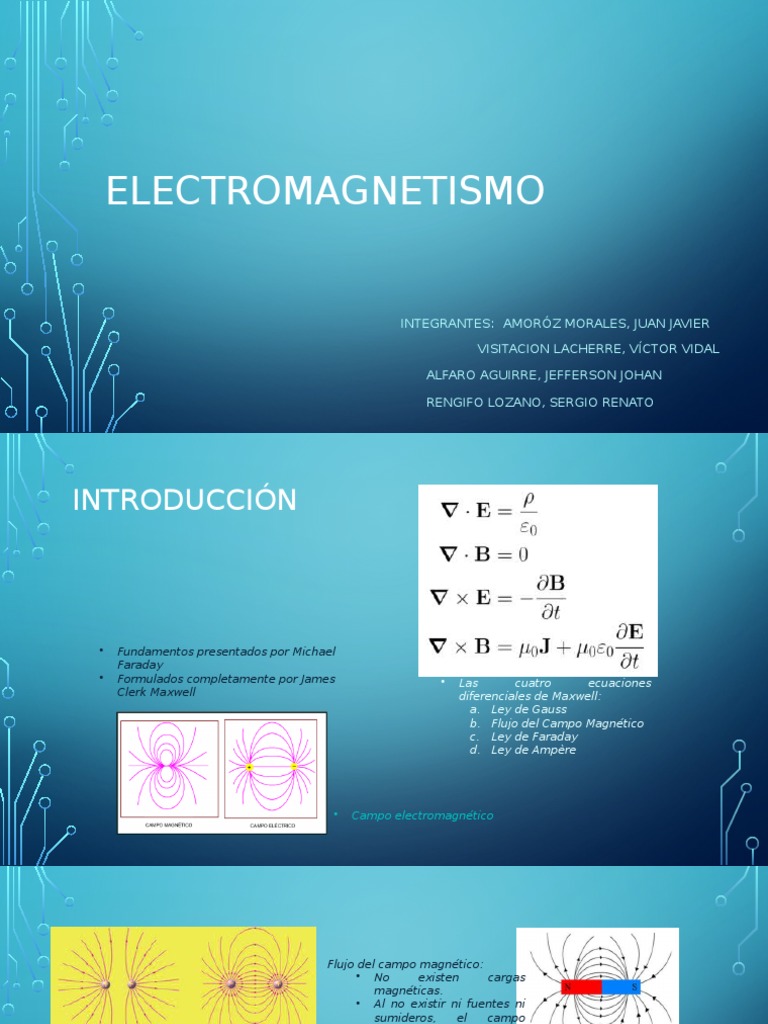 ELECTROMAGNETISMO | PDF | Generador eléctrico | Campo magnético