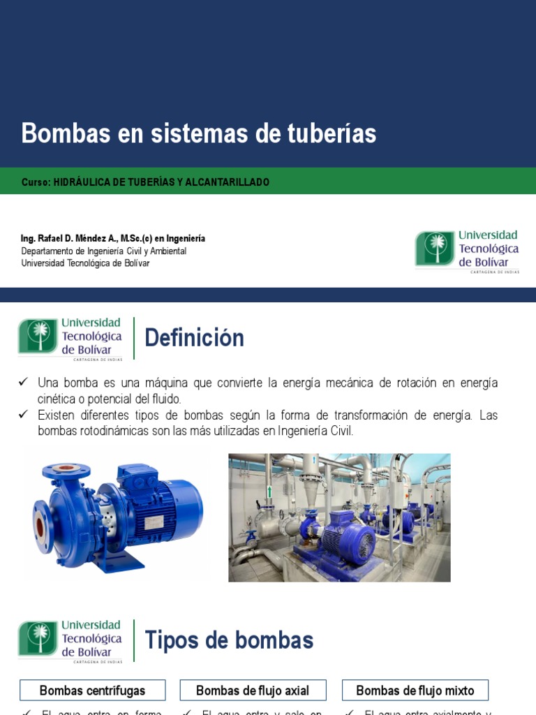 Bombas en Sistemas de Tuberías PDF | PDF | Bomba | Tecnologías de gas