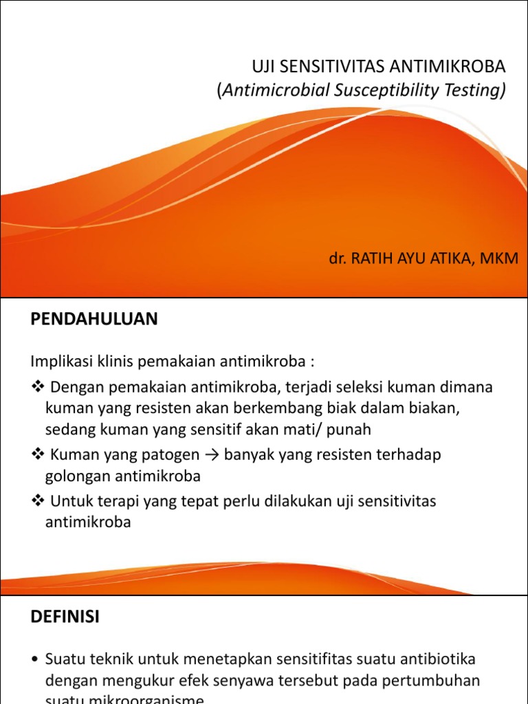 Uji Sensitivitas Antibiotik PDF | PDF