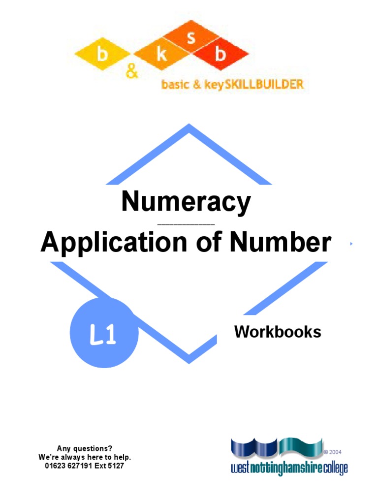 Numeracy Application of Number: Workbooks | PDF