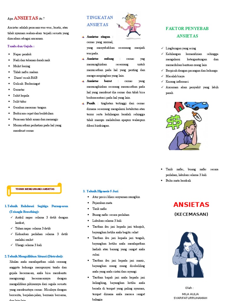 Leaflet Ansietas Jiwa | PDF