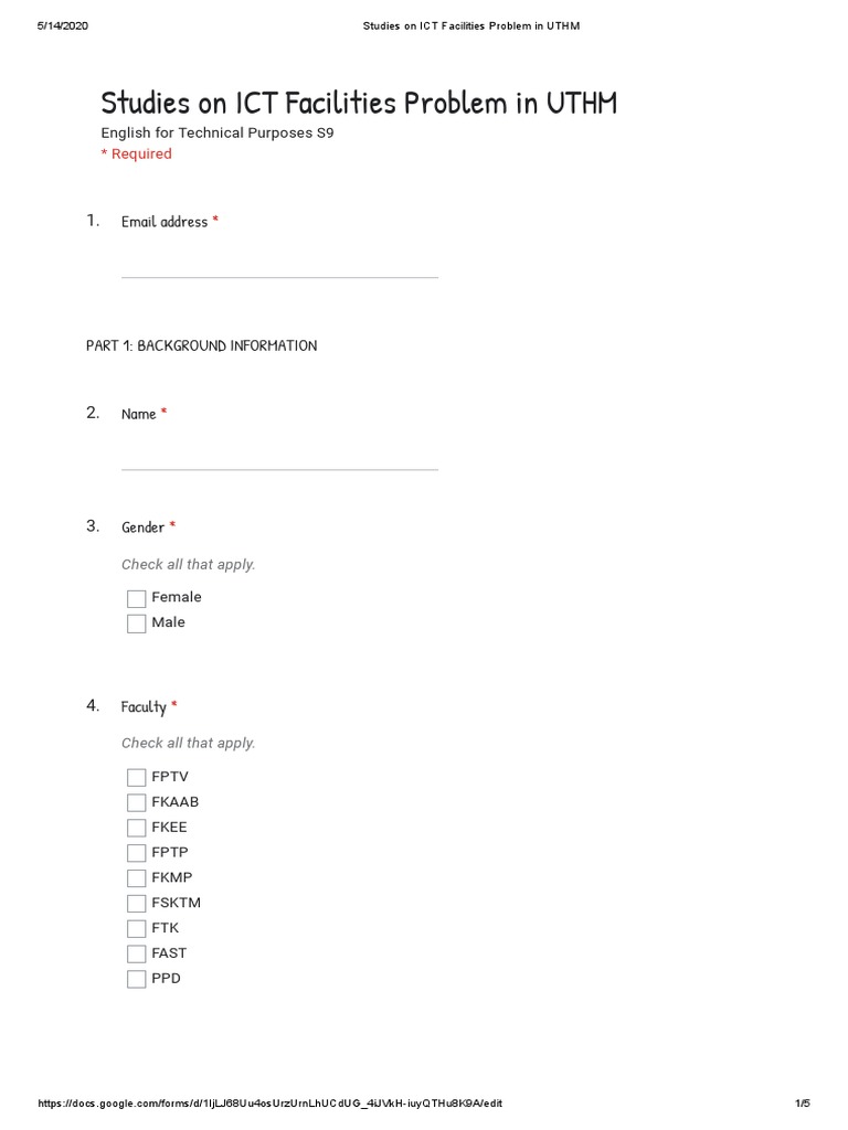 ETP S9 (ICT FACILITIES) - Google Forms PDF | PDF | Educational ...