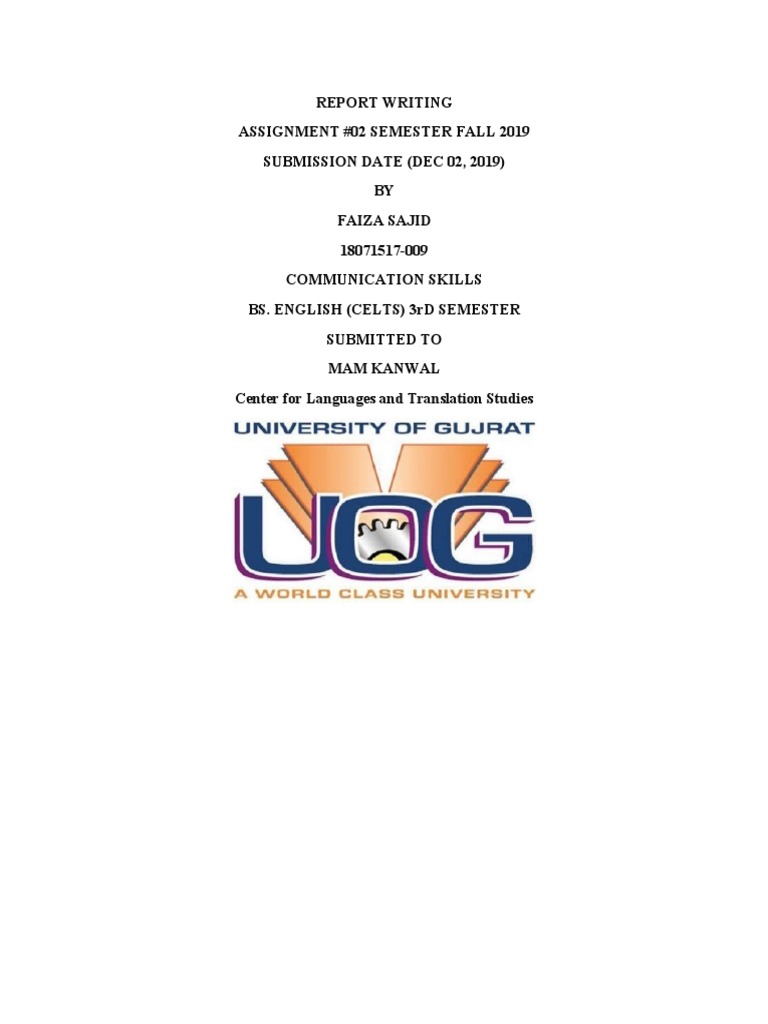 Report Writing Assignment ? | PDF | Cognition | Business