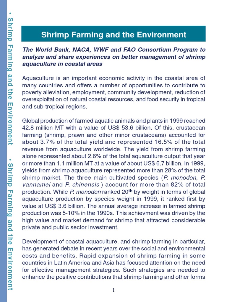 Sustainable Shrimp Farming Insights | PDF | Aquaculture | Food And ...