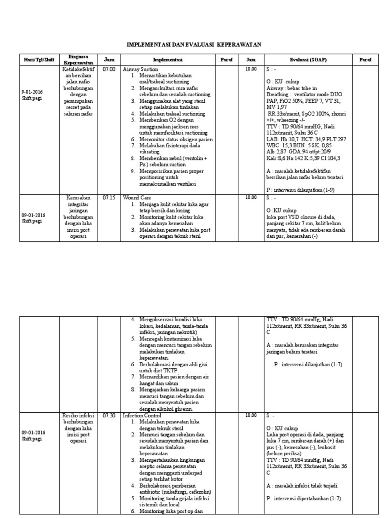 Implementasi Dan Evaluasi Keperawatan | PDF