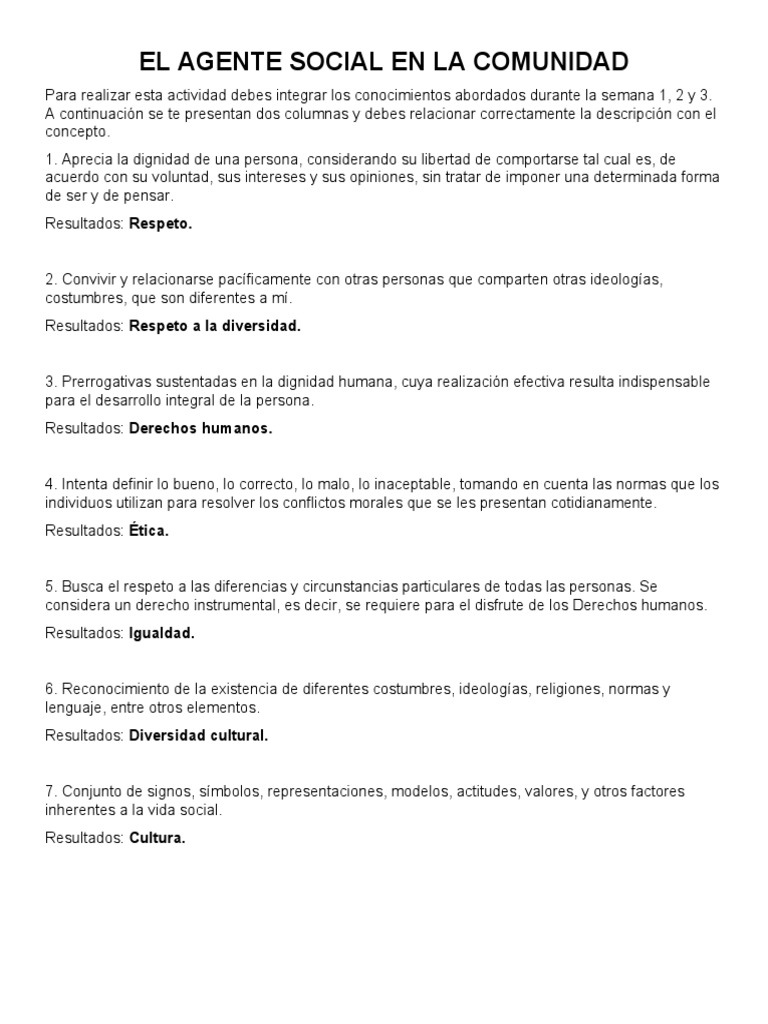 El Agente Social en La Comunidad | PDF