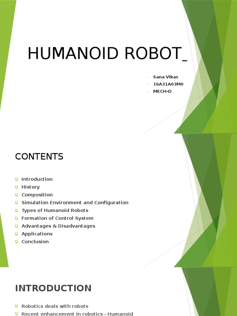 Humanoid Robot Download Free Pdf Robotics Robot