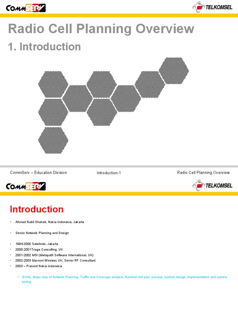 Commserv - Education Division Radio Cell Planning Overview Introduction ...