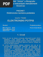 Sta Je Elektronski Potpis | PDF
