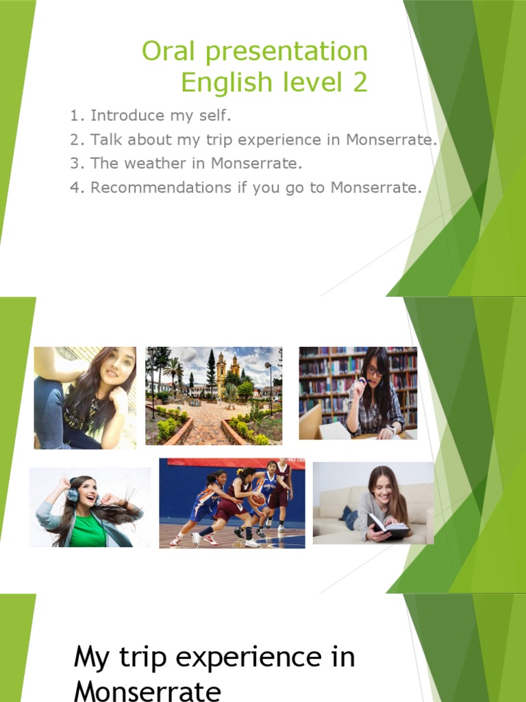Oral Presentation English Level 2 | PDF