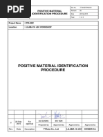 Positive Material Identification Procedure: Index | PDF | Calibration | Verification And Validation