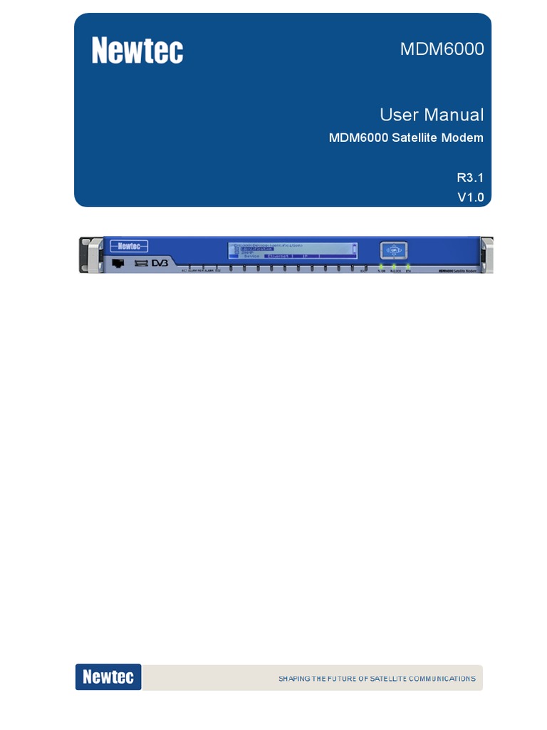 Newtec mdm6000 User Manual PDF | PDF | Command Line Interface | Data ...