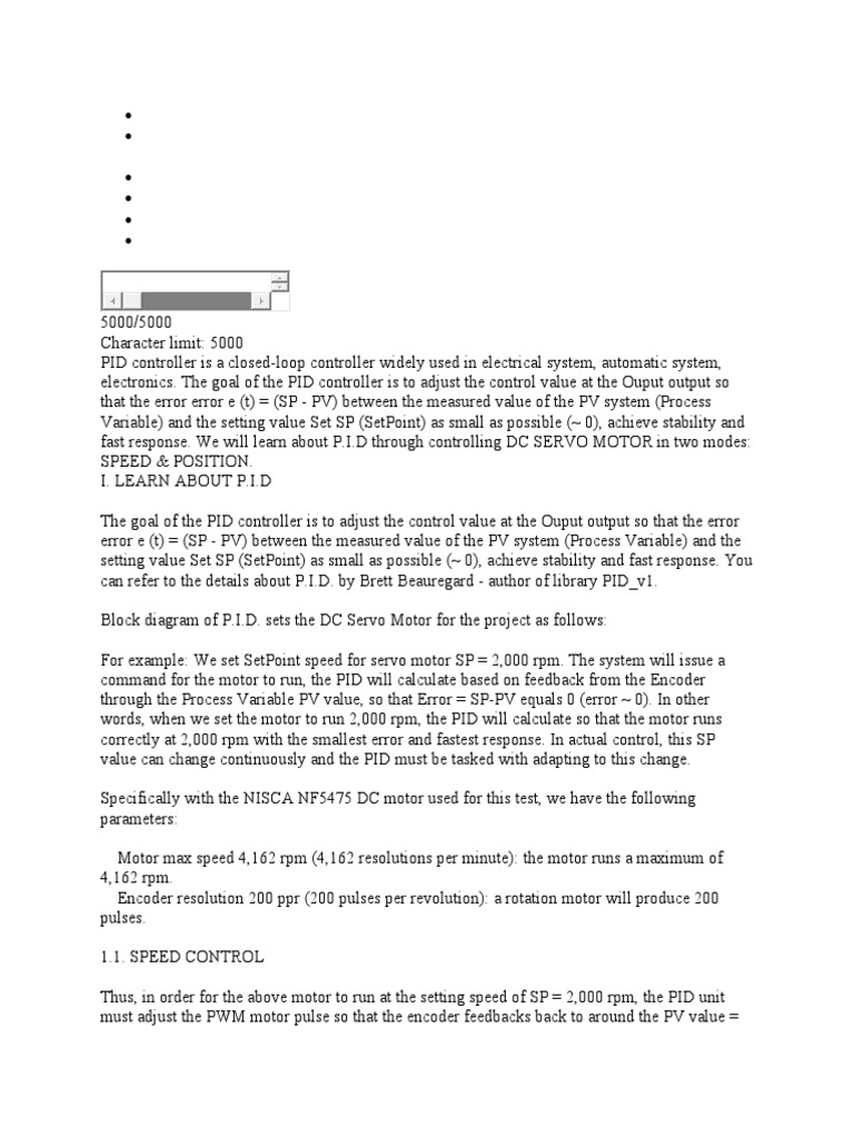 5000 | PDF | Control Theory | Servomechanism