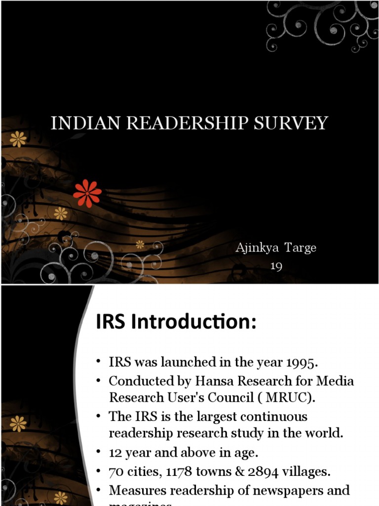 Indian Readership Survey | PDF
