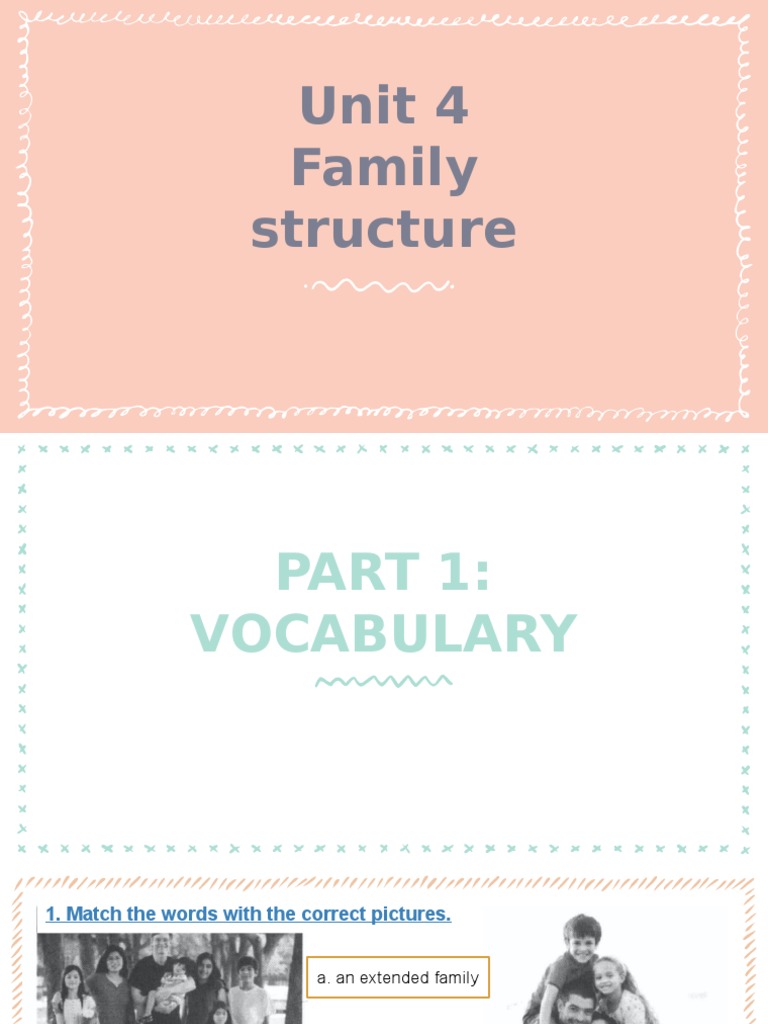 Unit 4 Family Structure | PDF | Test (Assessment) | International ...