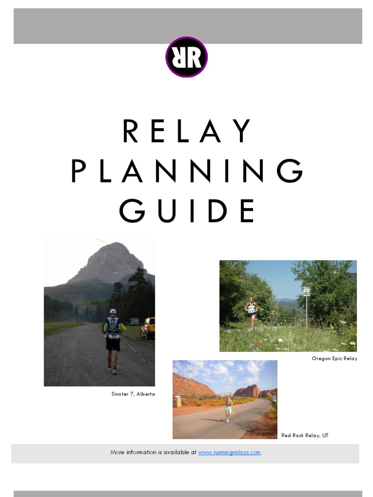 Relay Planning Guide for Captains | PDF | Running | Spreadsheet