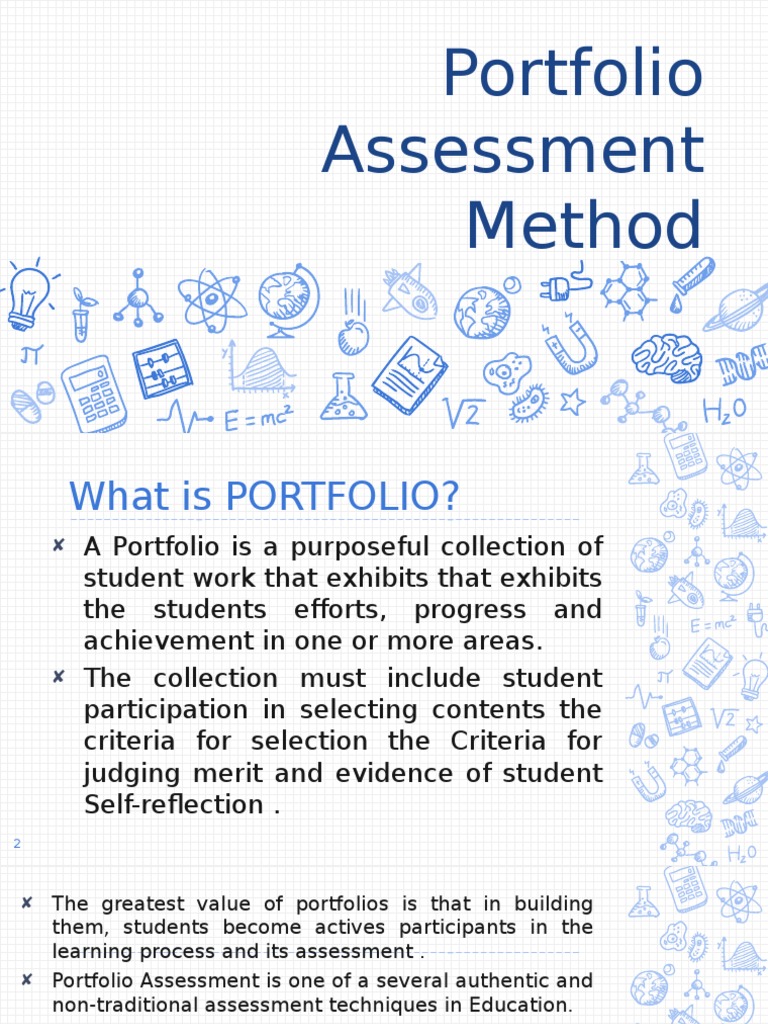 Portfolio Assessment Method | PDF | Educational Assessment | Teachers