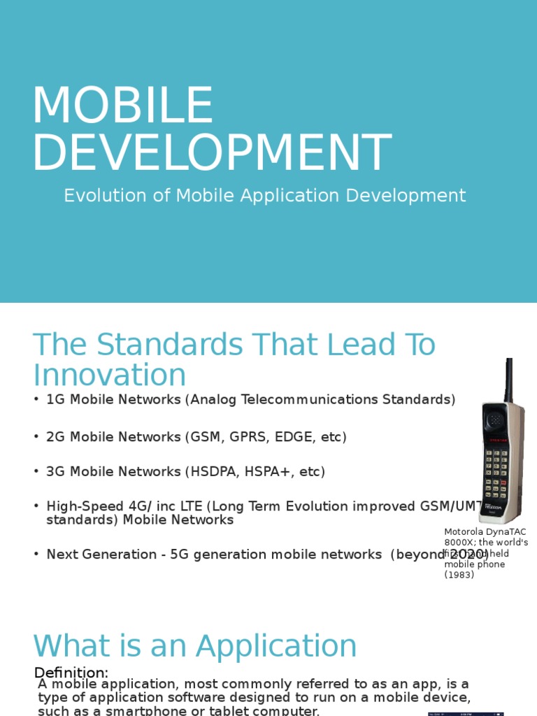 Evolution of Mobile Application Development | PDF | Mobile App ...