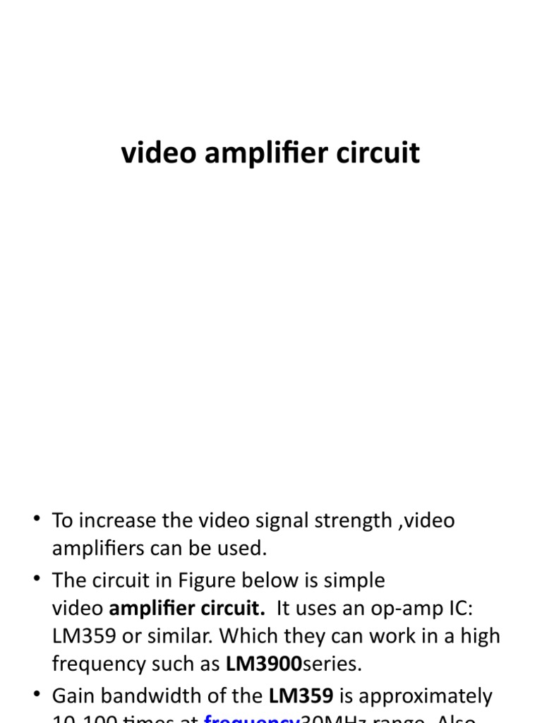 Video Amplifier | PDF
