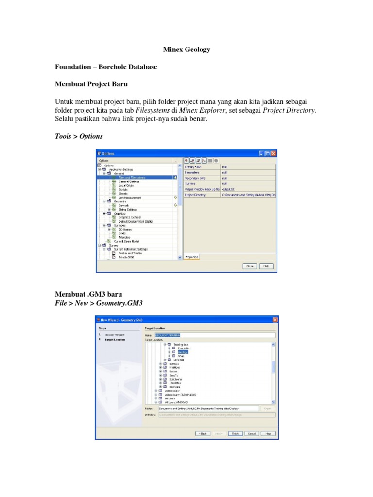 Minex Geology - Borehole Database | PDF | Metode & Bahan Ajar | Komputer