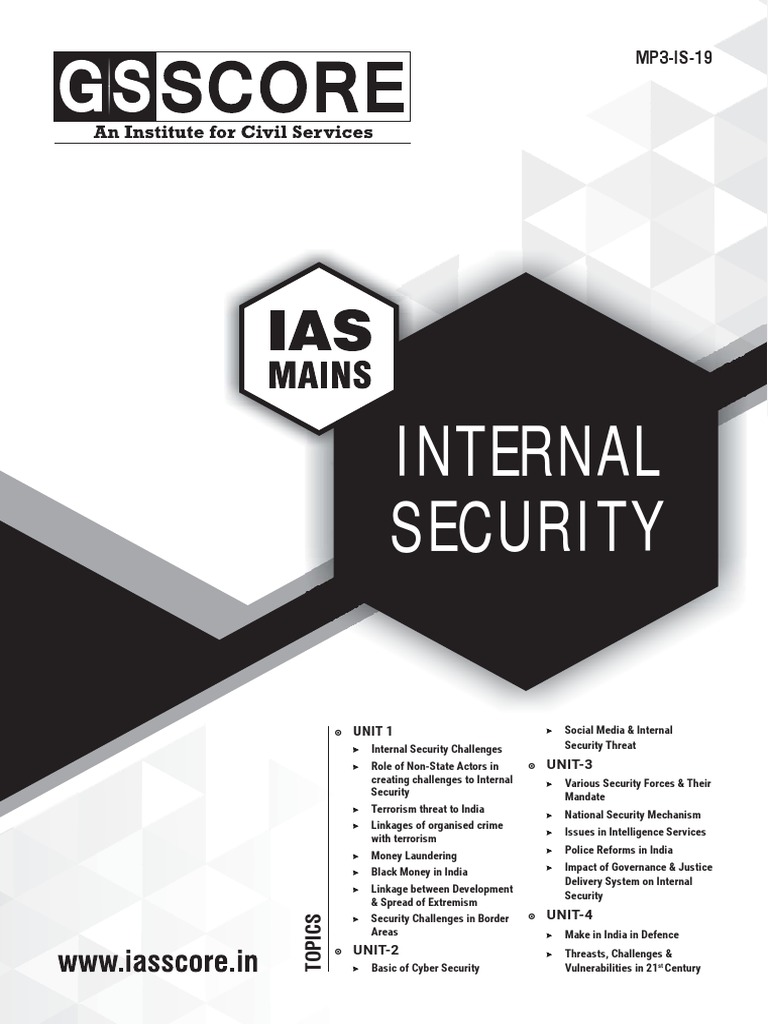Mains Internal-Security PDF | PDF | Policy | Government