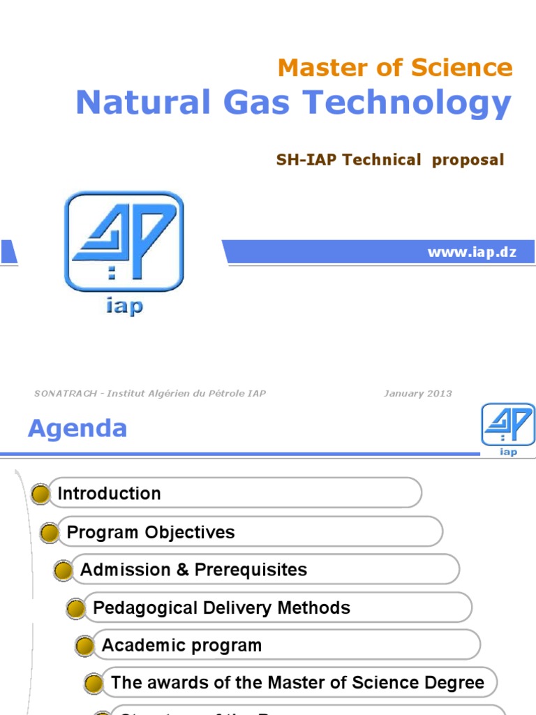 MSc in Natural Gas Technology Program | PDF | Liquefied Natural Gas ...