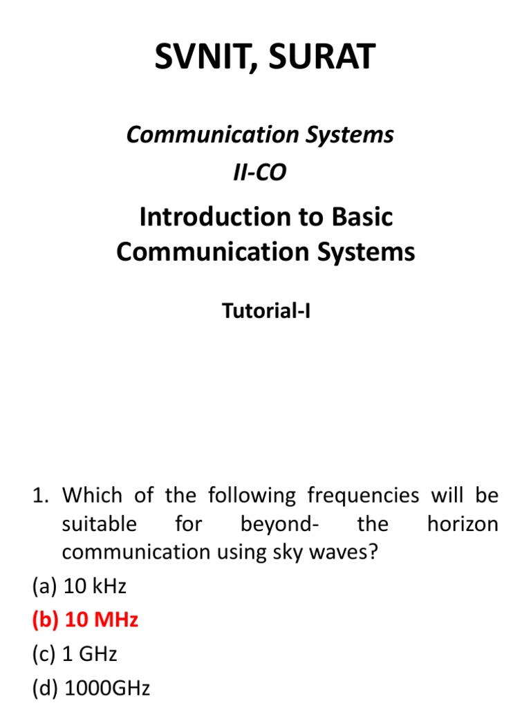 TUT-1 Sol PDF | PDF | Transmitter | Radio